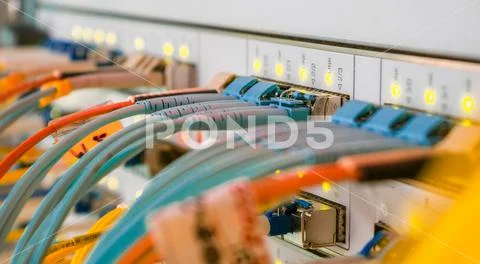 Internet wires are connected to the central router interfaces. There ...