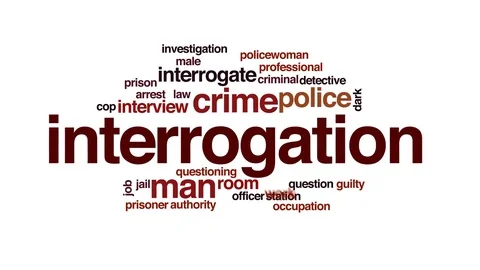 Interrogation animated word cloud, text ... | Stock Video | Pond5