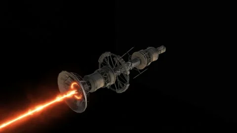interstellar space travel antimatter eng... | Stock Video | Pond5