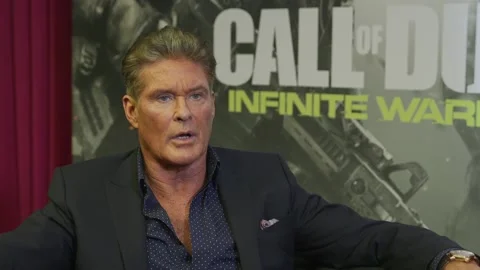Interview with David Hasselhoff on Call ... | Stock Video | Pond5