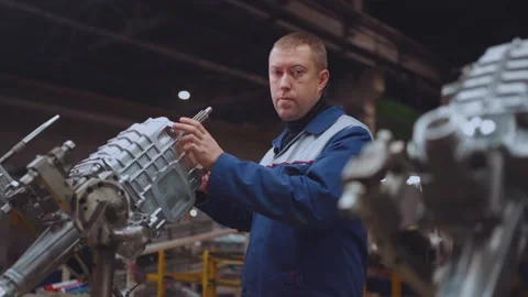 Interview of a factory employee, a facto... | Stock Video | Pond5