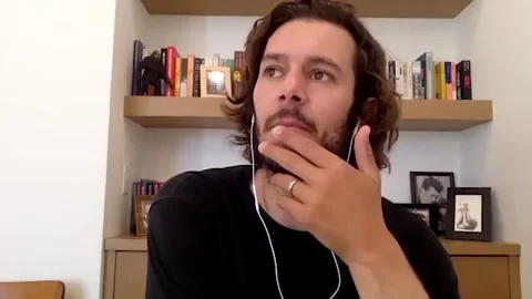 Interview with famous actor Adam Brody f... | Stock Video | Pond5