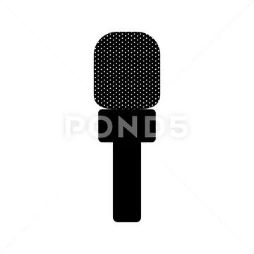 Interview microphone equipment ~ Clip Art #73942183