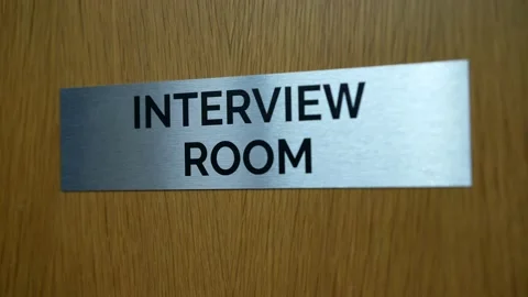 Interview Room Sign, Behind The Scenes | Stock Video | Pond5