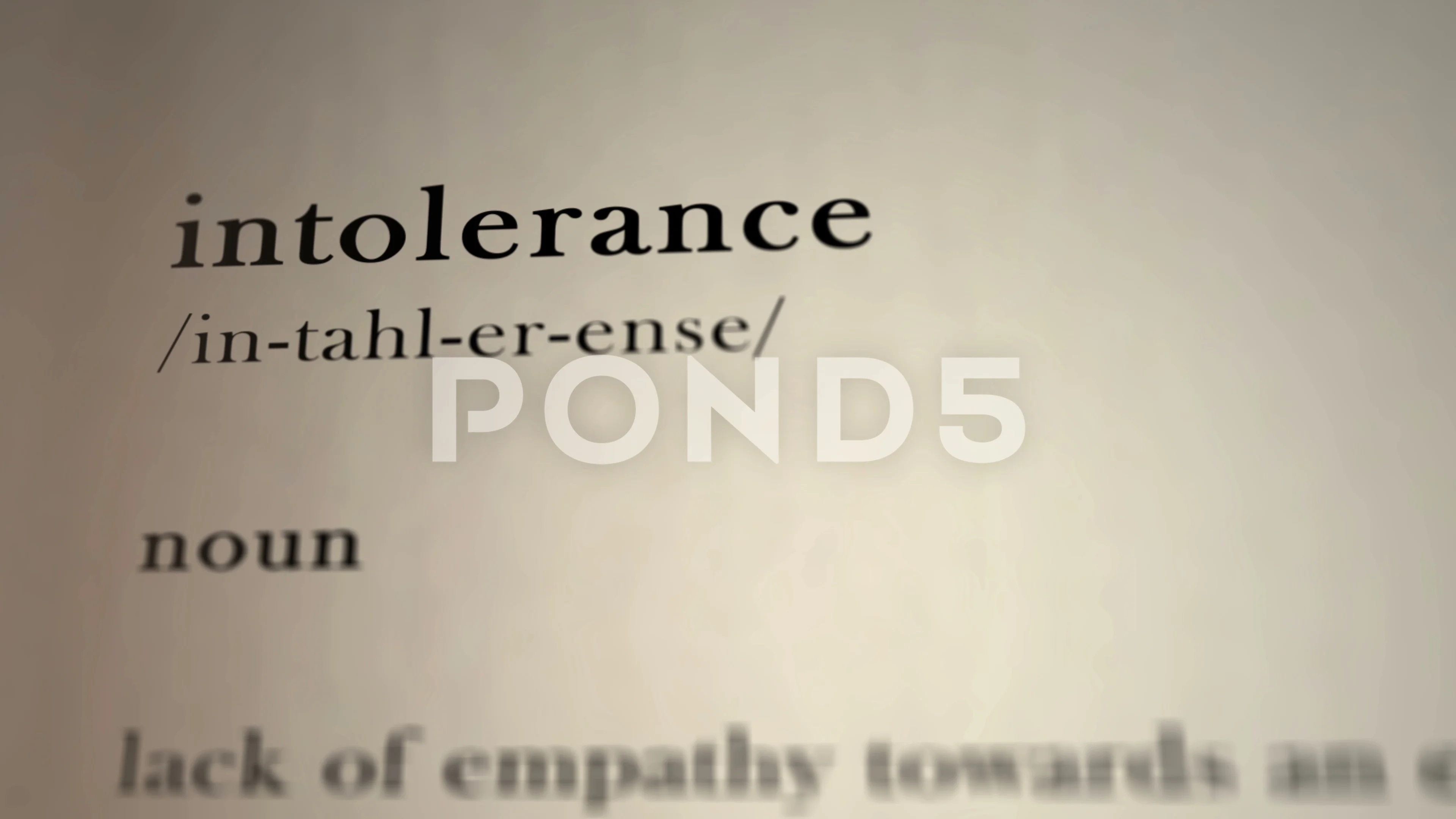 Intolerant Definition