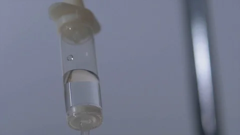 Intravenous drip infusion. Every drop of... | Stock Video | Pond5
