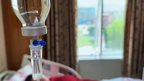 Intravenous Drip Serum In Hospital | Stock Video | Pond5
