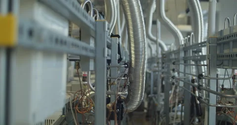 Intricate complex electrical wiring of a... | Stock Video | Pond5