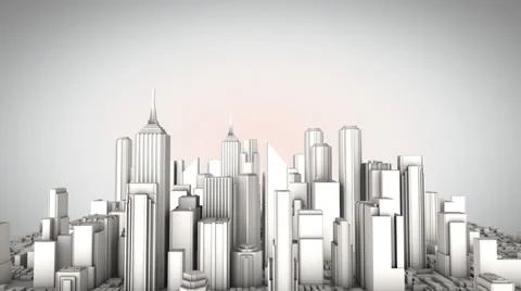 Intro 3D City Background | Stock Video | Pond5