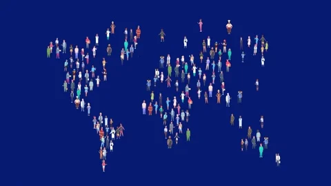 Intro Animation of Global People Making ... | Stock Video | Pond5