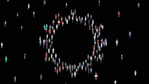 People Crowd Animation Stock Footage ~ Royalty Free Stock Videos | Pond5