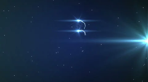 Intro with blue light streaks and lens f... | Stock Video | Pond5