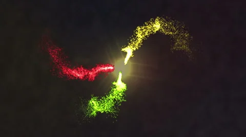 Intro with colorful smoke streaks with l... | Stock Video | Pond5