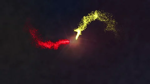 Intro with colorful smoke streaks with l... | Stock Video | Pond5