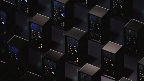 Intro infrastructure Server Farm Cloud d... | Stock Video | Pond5