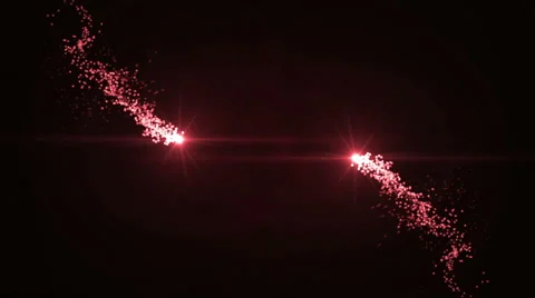 Intro with moving two red smoke streaks ... | Stock Video | Pond5