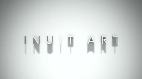 inuit art 3D title animation with shadow... | Stock Video | Pond5
