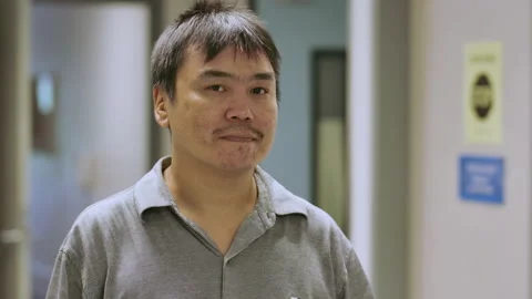 Inuk Inuit man smiling at the camera in ... | Stock Video | Pond5