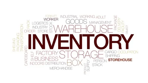 Inventory animated word cloud, text desi... | Stock Video | Pond5