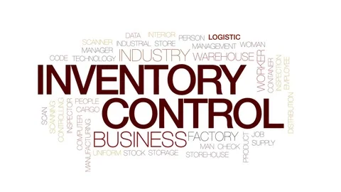 Inventory control animated word cloud, t... | Stock Video | Pond5