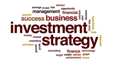 Investment strategy animated word cloud.... | Stock Video | Pond5