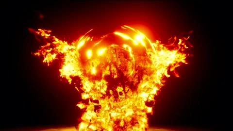 A Invisible ring of fire floating above ... | Stock Video | Pond5