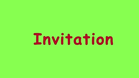 Animated Video Invitation Stock Video Footage | Royalty Free Animated ...
