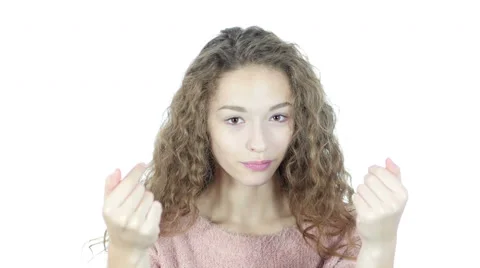 Invitation Gesture by Woman , Inviting ,... | Stock Video | Pond5