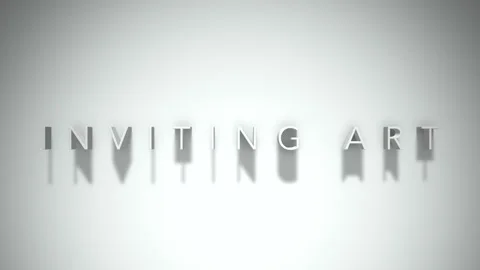 inviting art 3D title animation white te... | Stock Video | Pond5