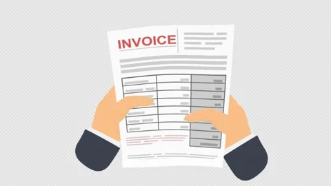 Invoice. Animation of the invoice in the... | Stock Video | Pond5