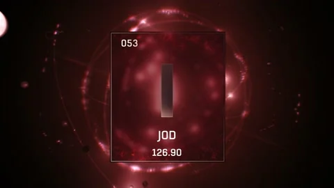 Iodine as Element 53 of the Periodic Tab... | Stock Video | Pond5