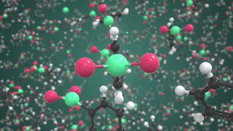 Iodoxybenzene molecule, conceptual molec... | Stock Video | Pond5