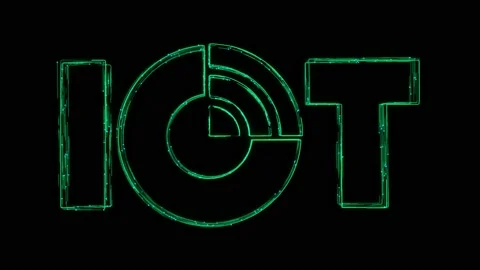 IOT Animated Icon appearing with Lines o... | Stock Video | Pond5