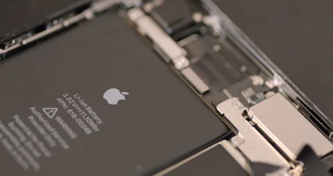 Iphone assembly components close up - 4K | Stock Video | Pond5