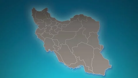 iran country map with zoom in Realistic ... | Stock Video | Pond5