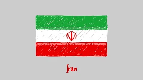 Iran Flag Pencil Sketch Looping Animatio... | Stock Video | Pond5