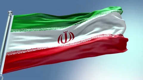 Iran Flag Realistic Loop Animation | Stock Video | Pond5