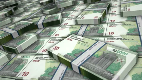 Iranian Rial money banknote pack loop an... | Stock Video | Pond5