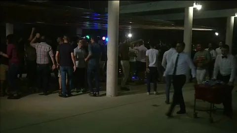 IRAQ-BAGHDAD RAVE Baghdad party goers se... | Stock Video | Pond5
