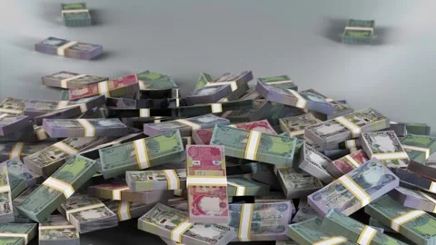 Iraq Banknotes Money / Iraqi dinar / Cur... | Stock Video | Pond5