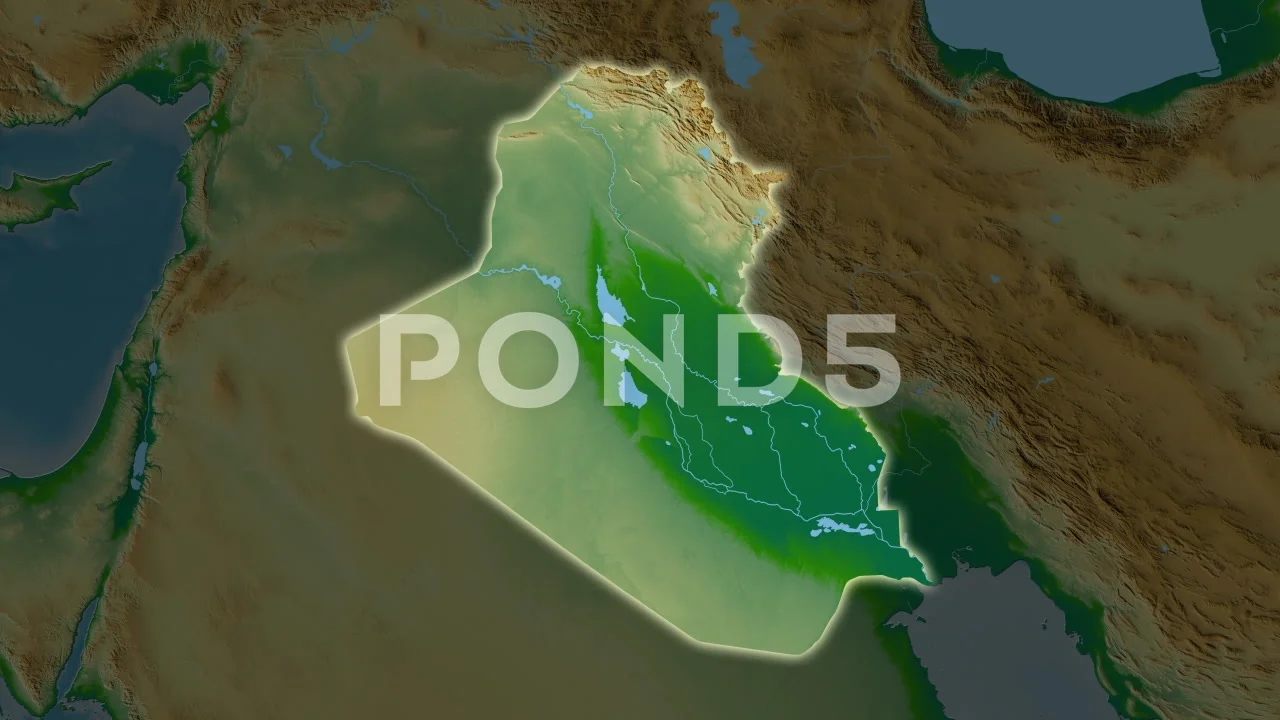 Physical Map Of Iraq
