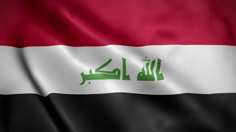 Iraq waving flag, 4k Iraqi Flag Waving A... | Stock Video | Pond5