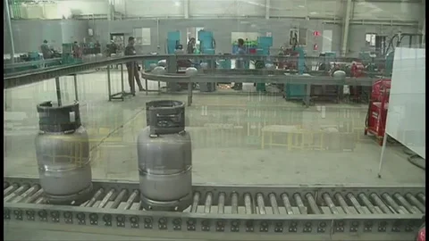 Iraq's first gas cylinder factory aims t... | Stock Video | Pond5