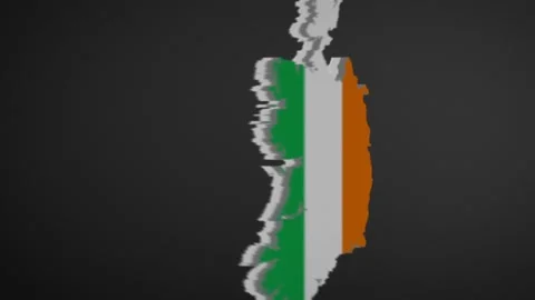 Ireland Border Map Intro Animation | Stock Video | Pond5
