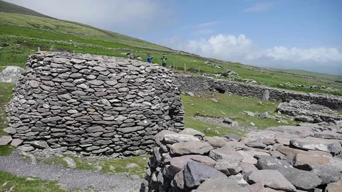Ireland Dingle Peninsula bee hive hut an... | Stock Video | Pond5