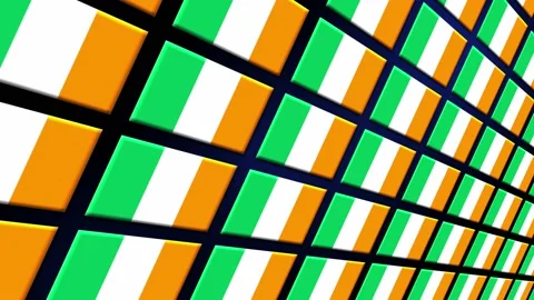 Ireland Flag Animated Background 3d Anim... | Stock Video | Pond5