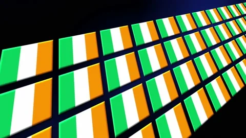 Ireland Flag Animated Background 3d Anim... | Stock Video | Pond5