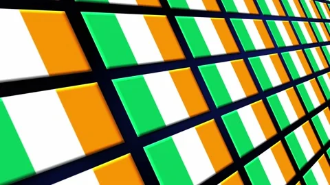 Ireland Flag Animated Background 3d Anim... | Stock Video | Pond5