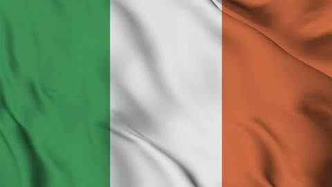 Ireland flag animation for background in... | Stock Video | Pond5