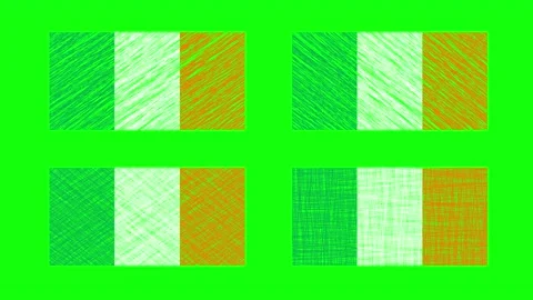 Ireland Scribble Animation on Green Scre... | Stock Video | Pond5